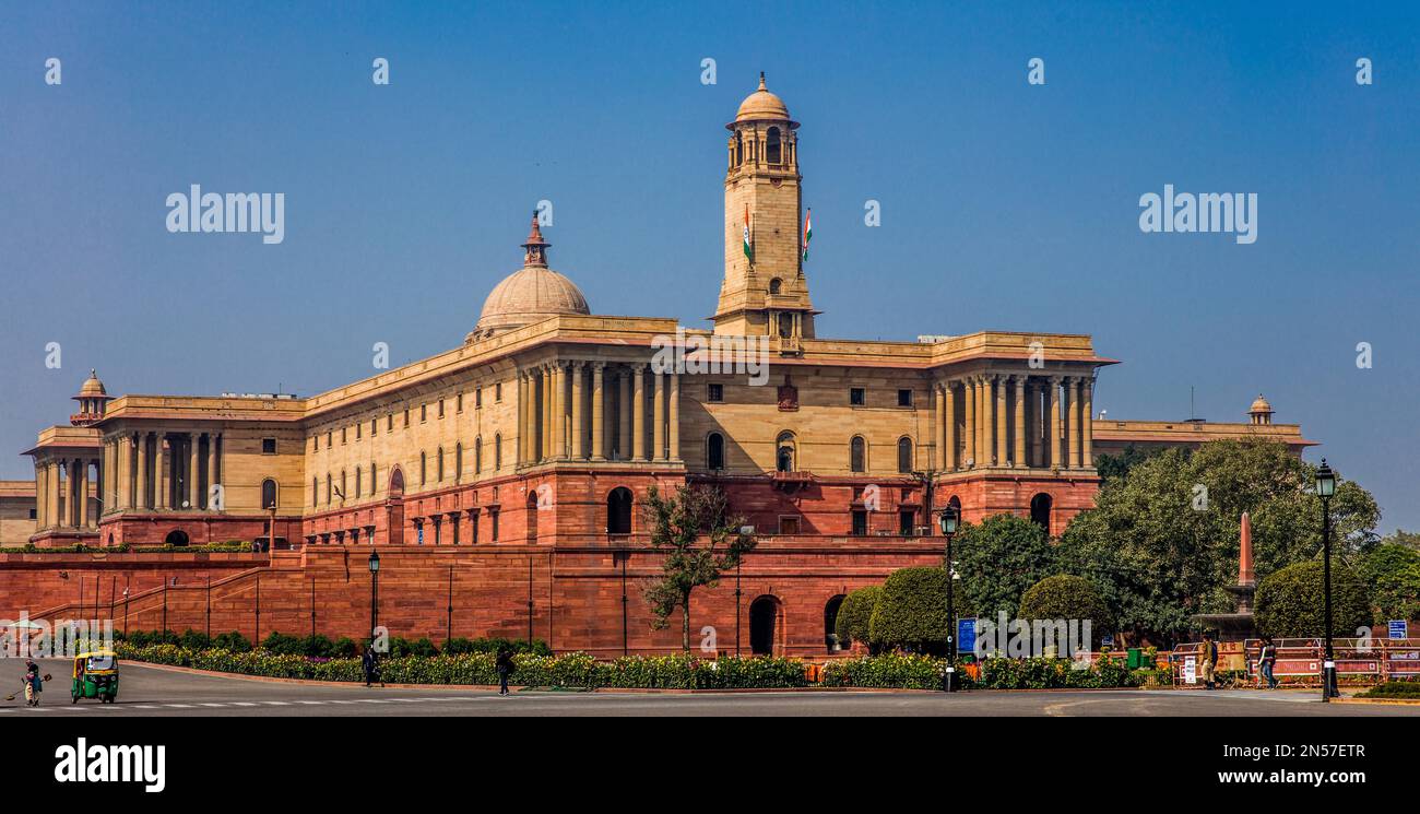 Government and Parliament Buildings, New Delhi, Delhi, India Stock ... Government and Parliament Buildings, New Delhi, Delhi, India Stock ...