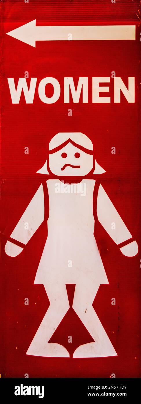 Toilet sign, Rajasthan, India Stock Photo - Alamy