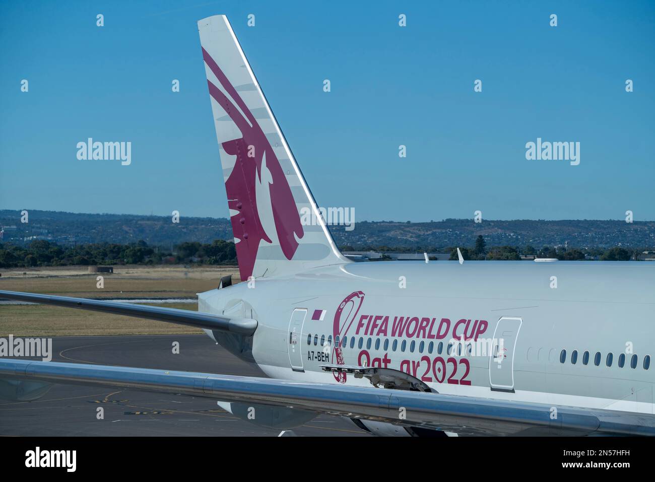 Qatar Airways with FIFA World Cup 2022 livery Stock Photo - Alamy