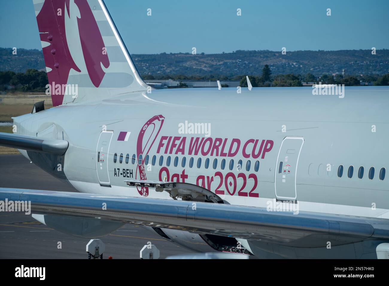 Qatar Airways with FIFA World Cup 2022 livery Stock Photo - Alamy