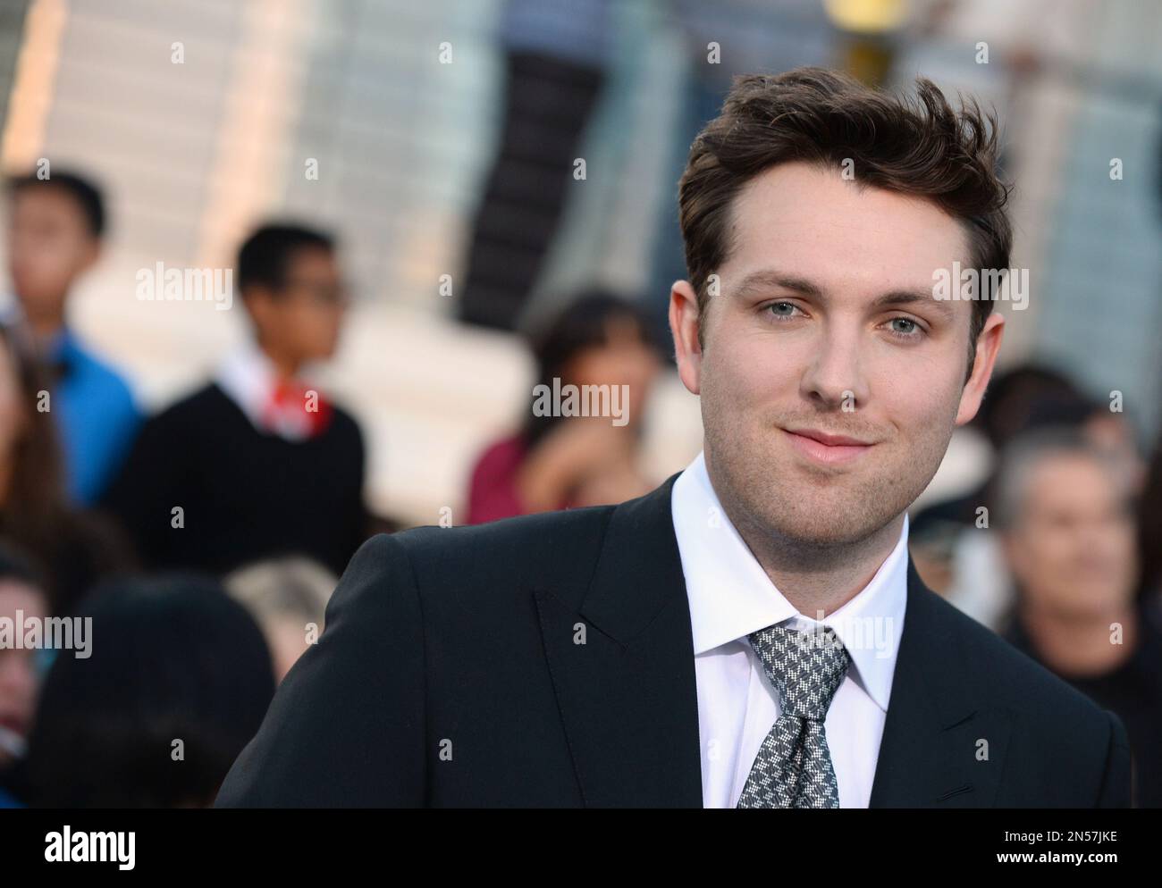 Christian Madsen arrives at the world premiere of "Divergent" at the ...