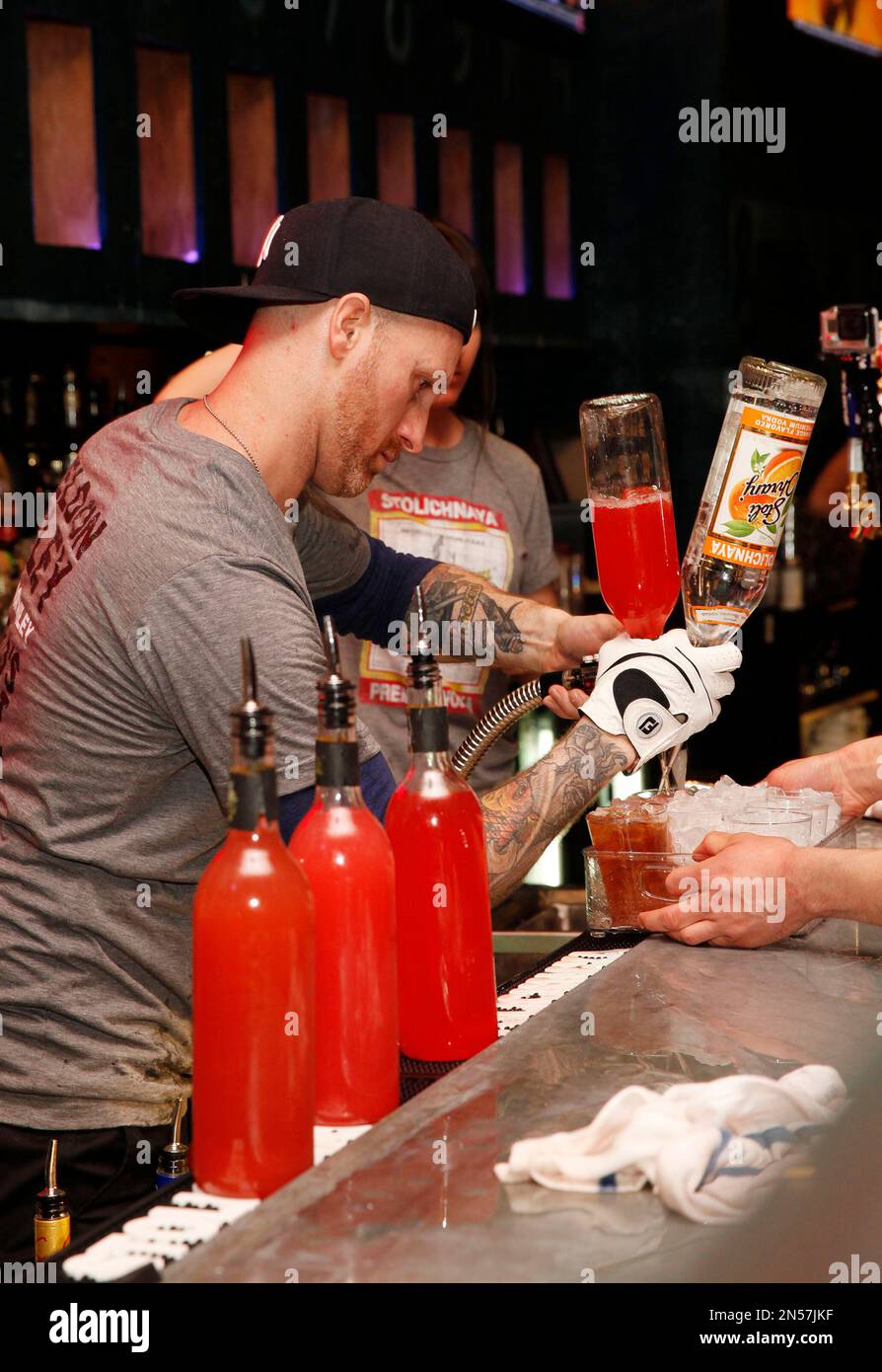 Manhattan bartender Sheldon Wiley creates a few of his 1,905 cocktails ...