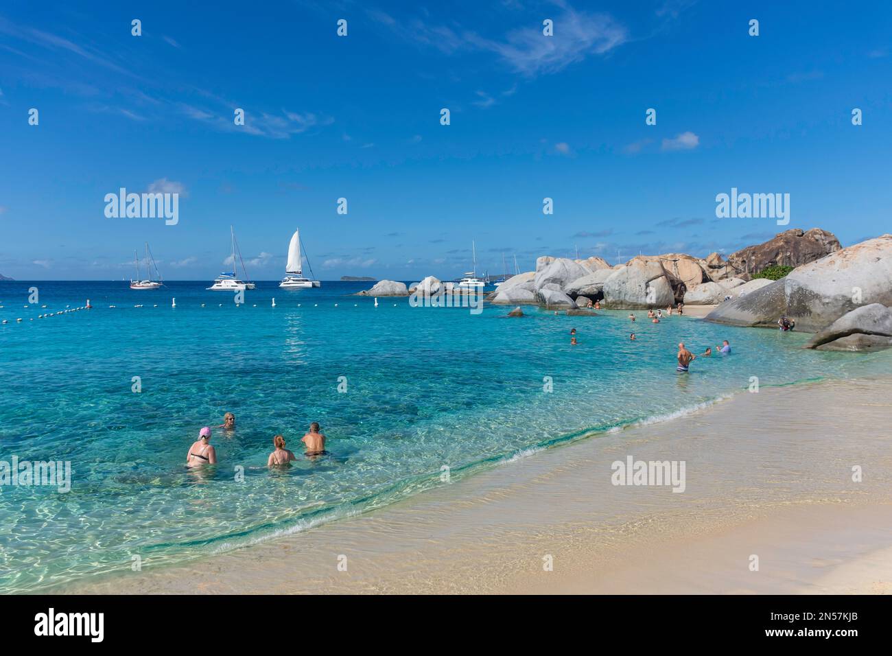 Devil's Bay Beach at The Baths National Park, Virgin Gorda, The British ...