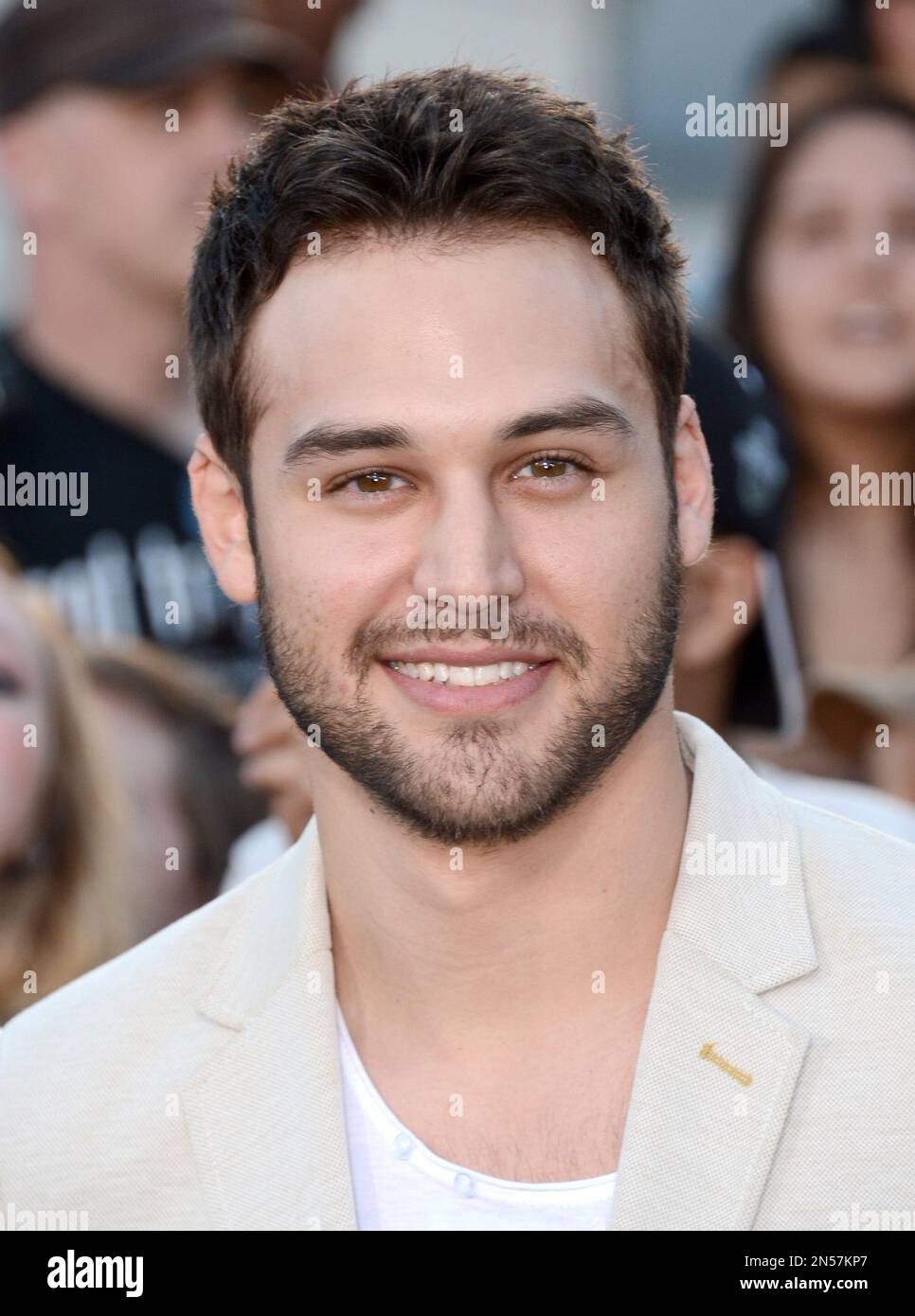 Ryan Guzman arrives at the world premiere of "Divergent" at the ...