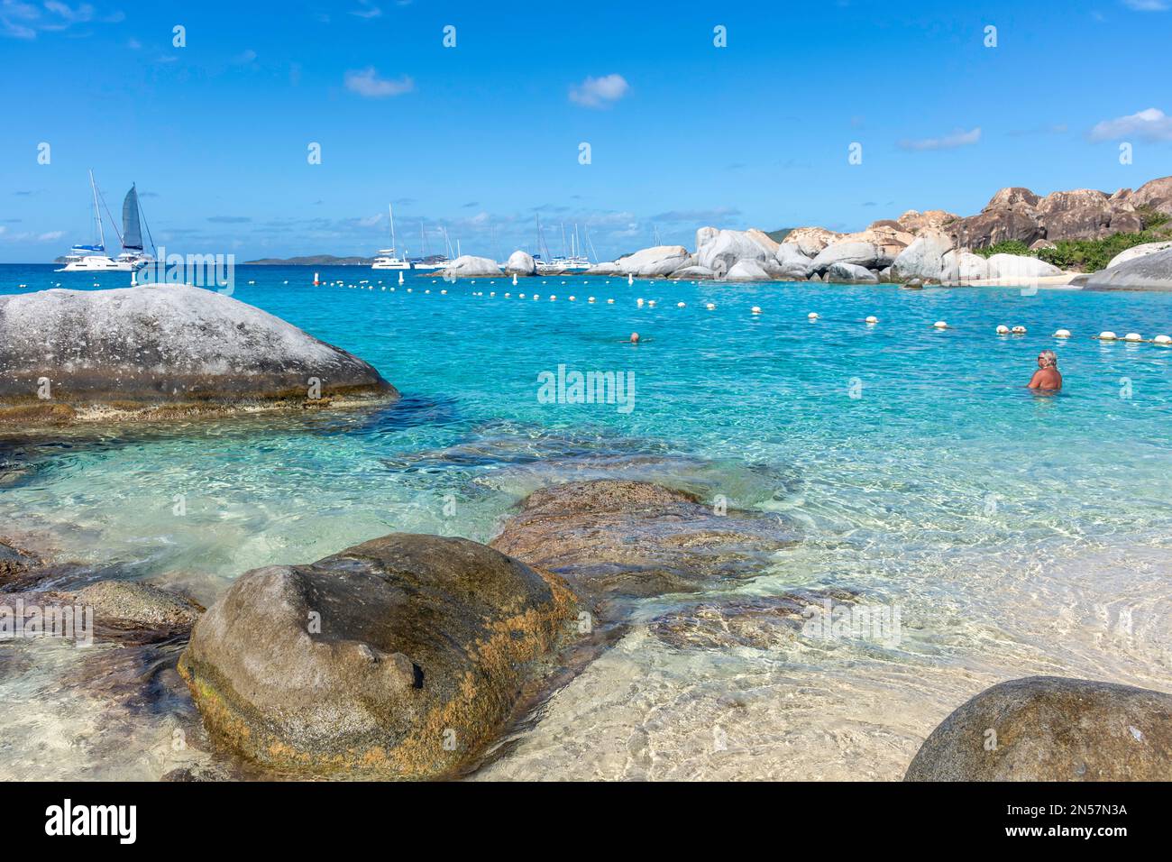 Devil's Bay Beach at The Baths National Park, Virgin Gorda, The British ...