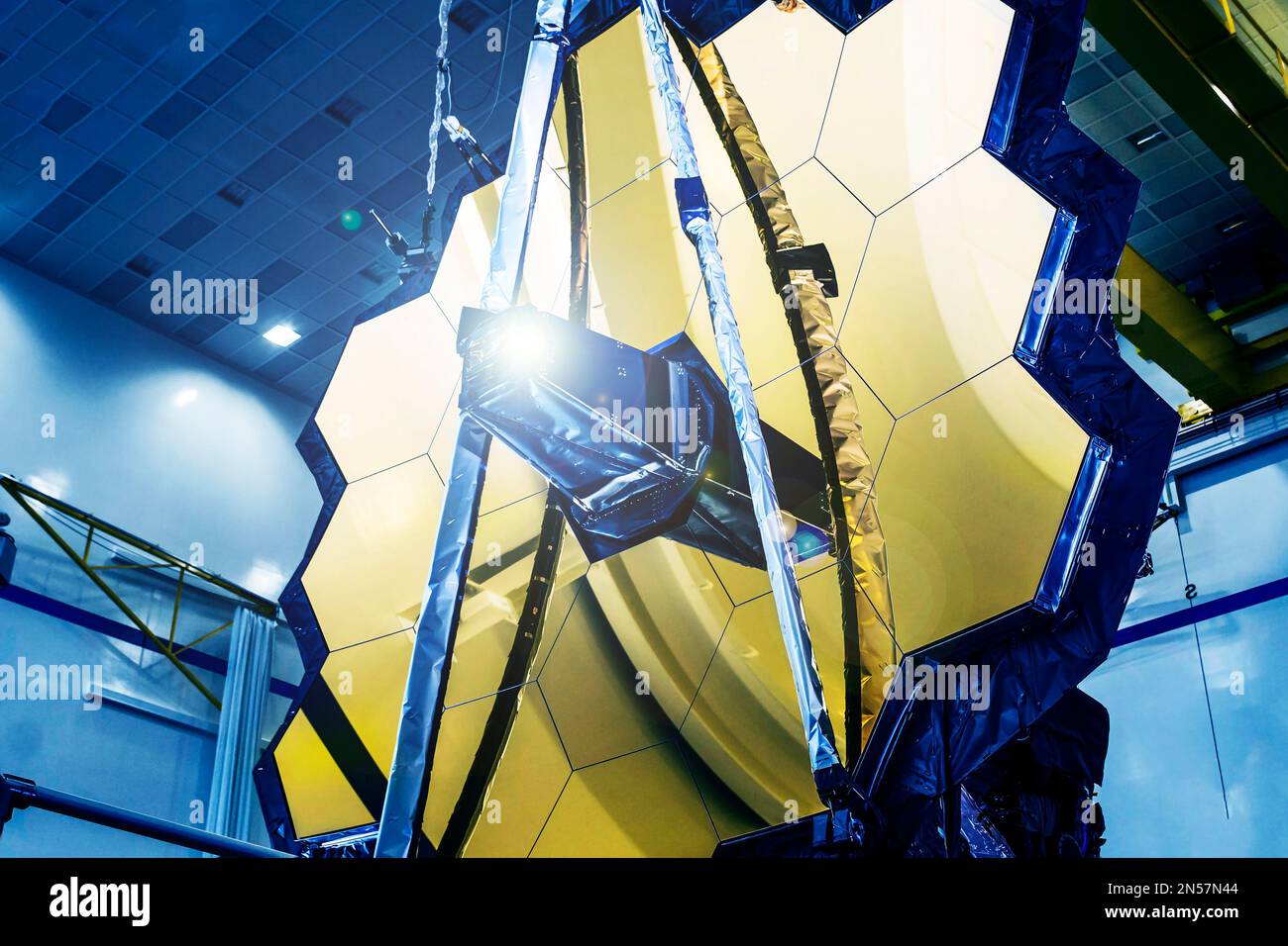 New, modern space telescope. Elements of this image furnished by NASA ...