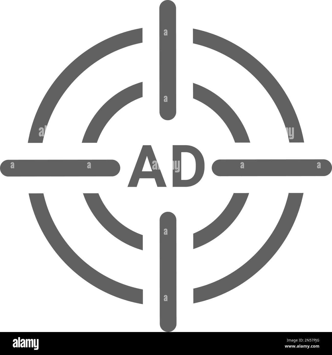 Target, ad icon - Simple editable vector EPS file Stock Vector Image ...