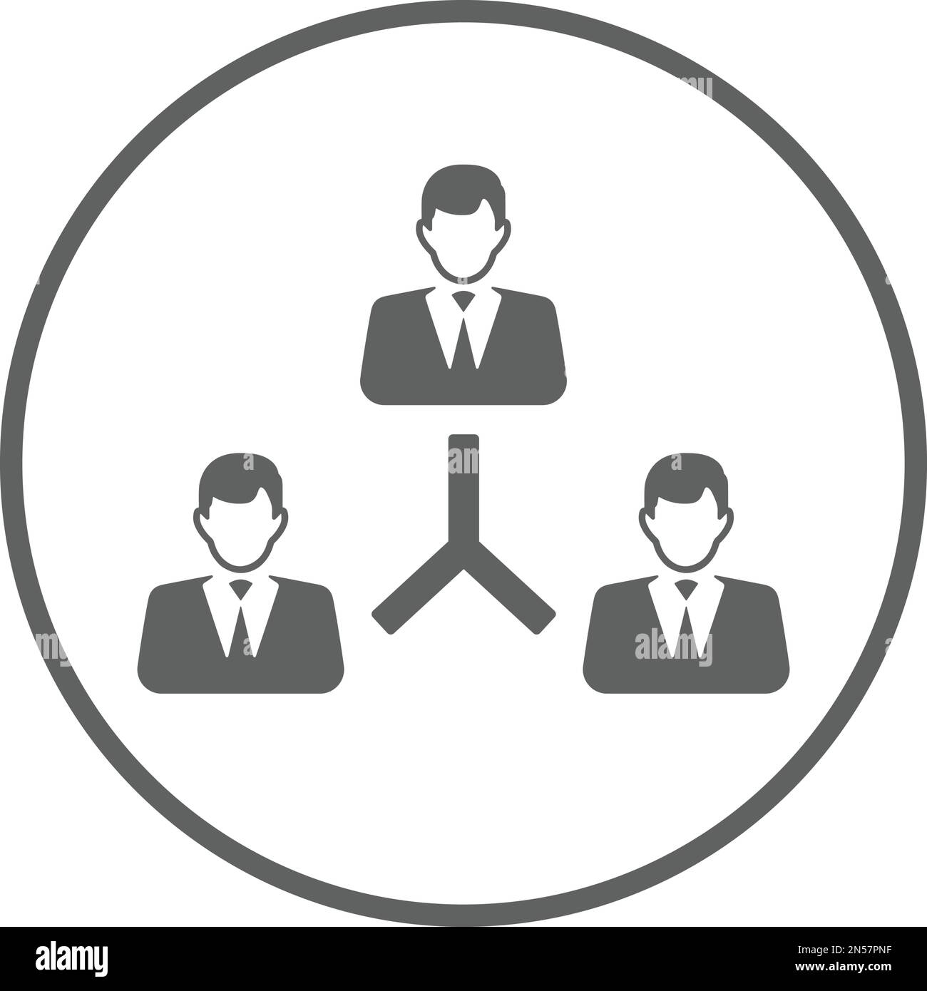 Teamwork, hierarchy icon - Simple editable vector EPS file Stock Vector ...