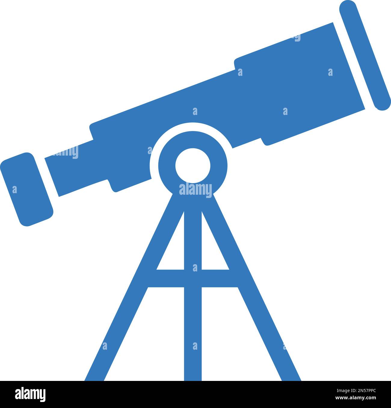 Telescope, astronomy, science icon - Simple editable vector EPS file ...