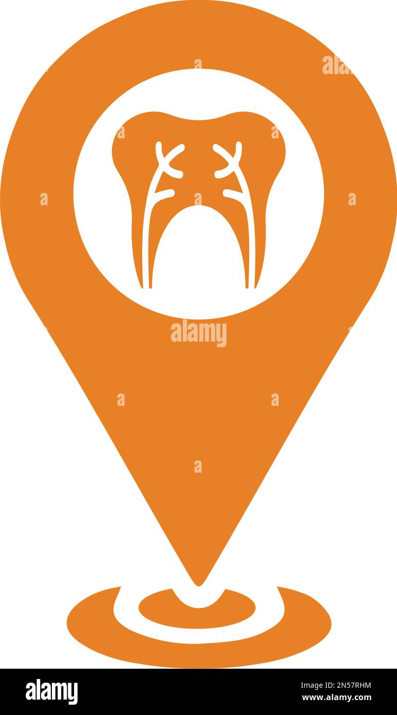 Teeth, location, icon - Simple editable vector EPS file Stock Vector ...
