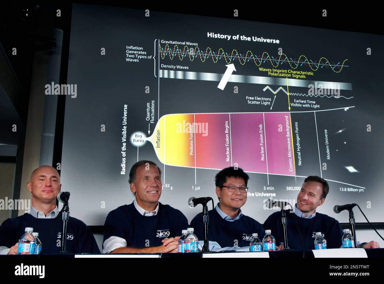 Scientists, from left, Clem Pryke, Jamie Bock, Chao-Lin Kuo and John ...