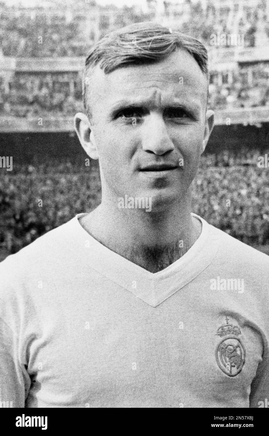 Portrait of Real Madrid's centre half Jose Santamaria shown around Sept ...