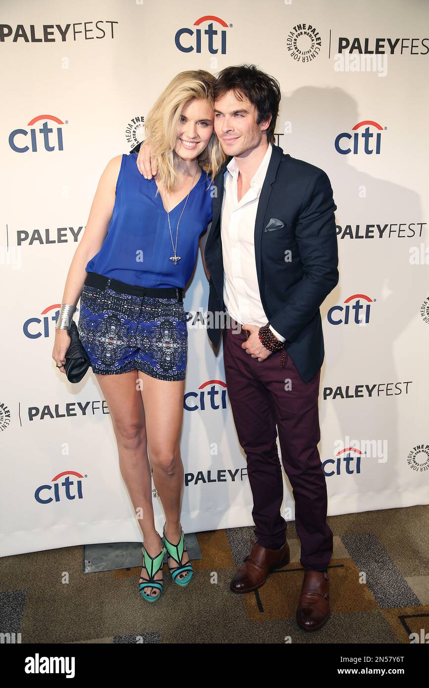 Maggie Grace and Ian Somerhalder arrive at PALEYFEST 2014 - "Lost" 10th ...
