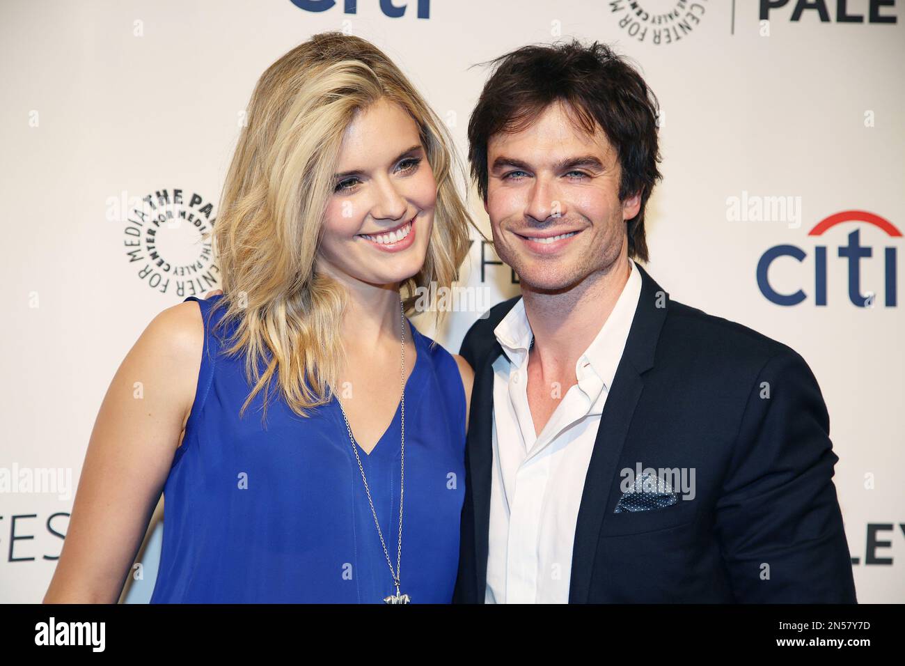 Maggie Grace and Ian Somerhalder arrive at PALEYFEST 2014 - "Lost" 10th ...