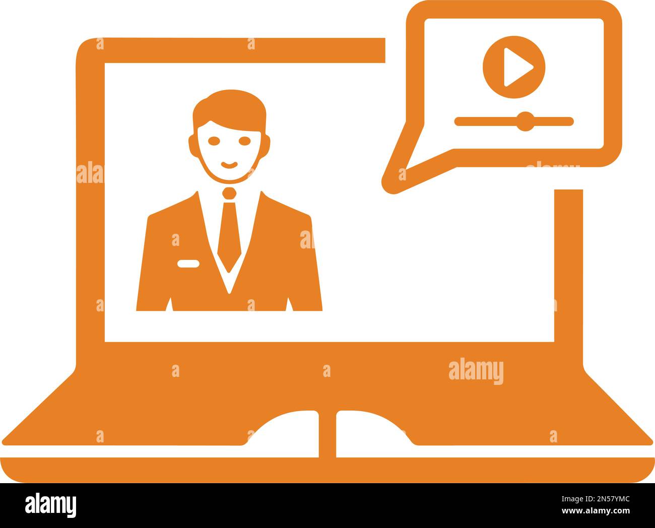 Tutorial, elearning icon - Simple editable vector EPS file Stock Vector ...