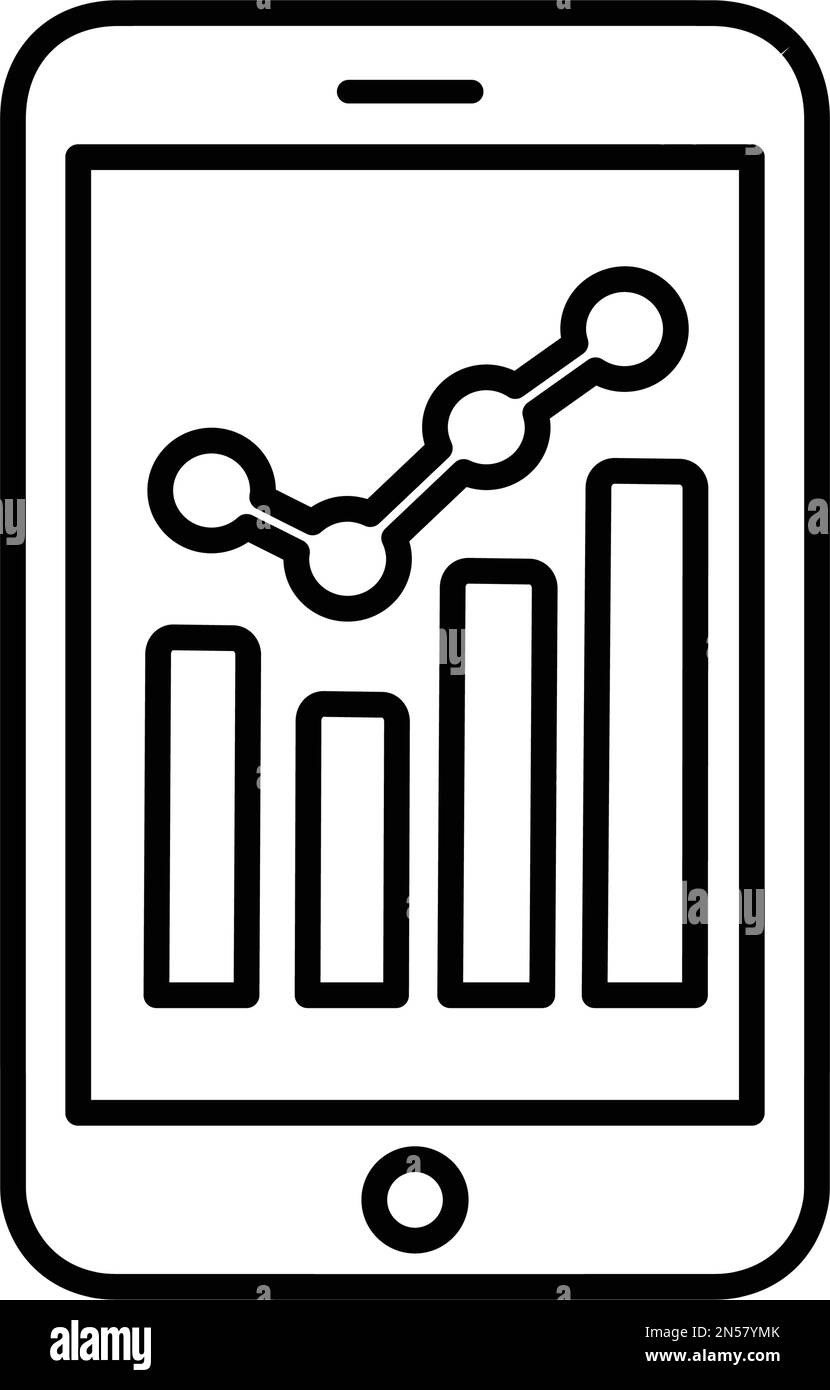 Smart hone, analysis, diagram, statistics icon. use in designing and ...
