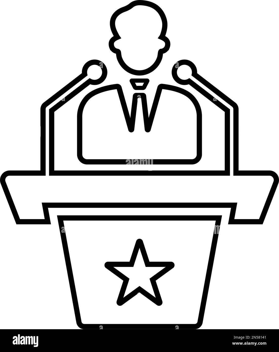 Speaker, spokesperson icon - Vector EPS file. Perfect use for print ...