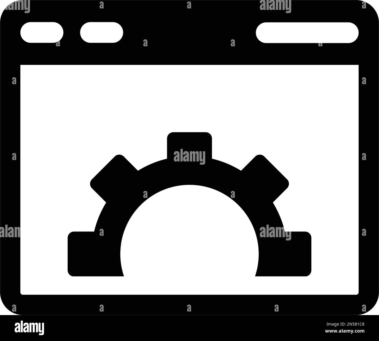 Seo, services, browser icon - Vector EPS file. Perfect use for print media, web, stock images ...