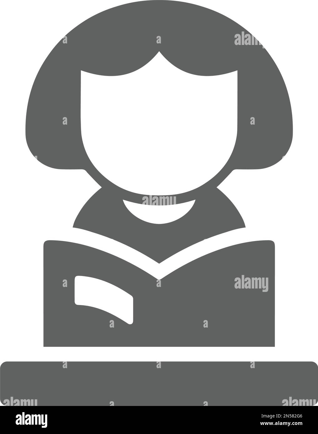 Study, reading, book icon - Simple editable vector EPS file Stock ...
