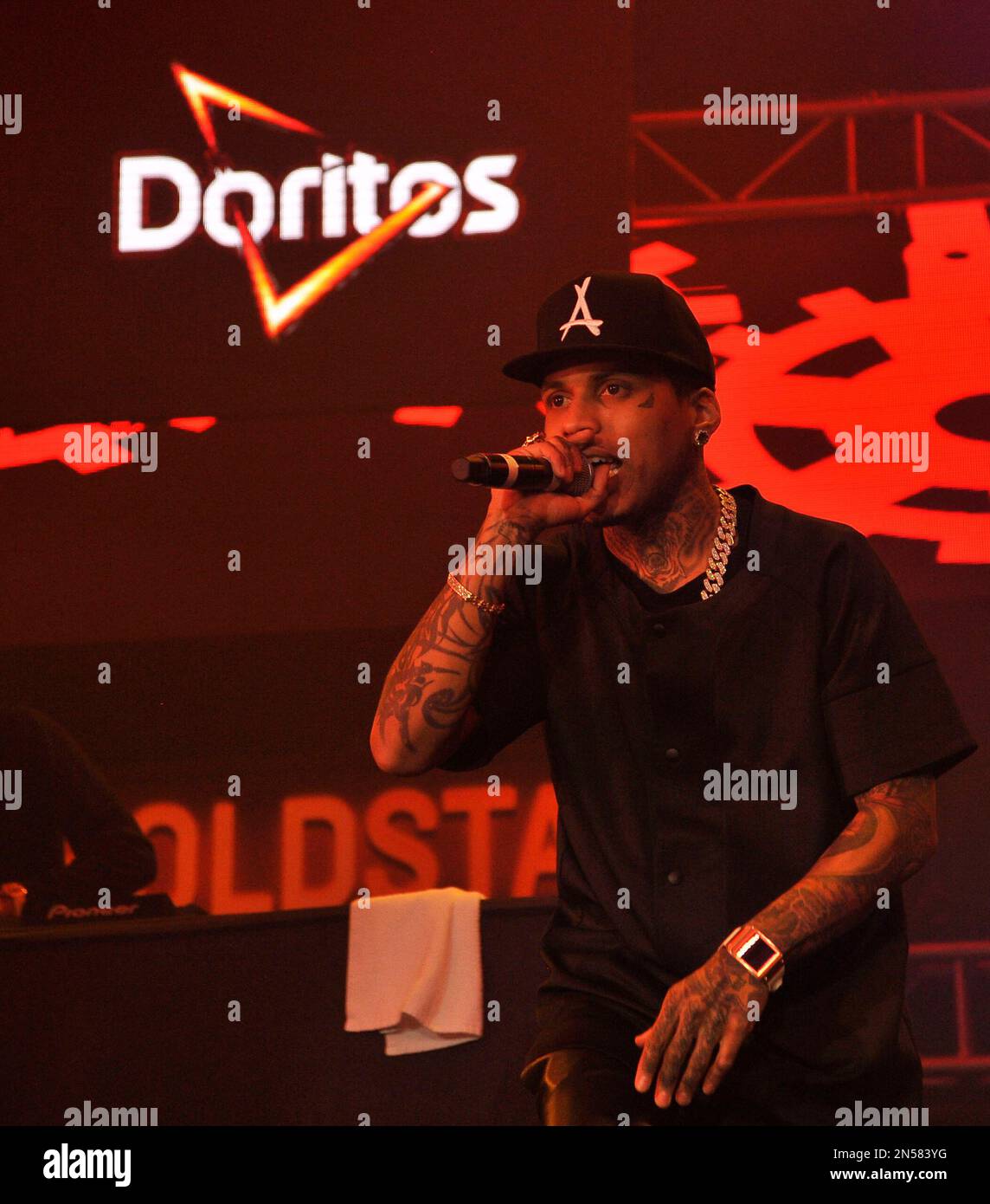 Los Angeles rapper Kid Ink performs on the Doritos #BoldStage at the ...