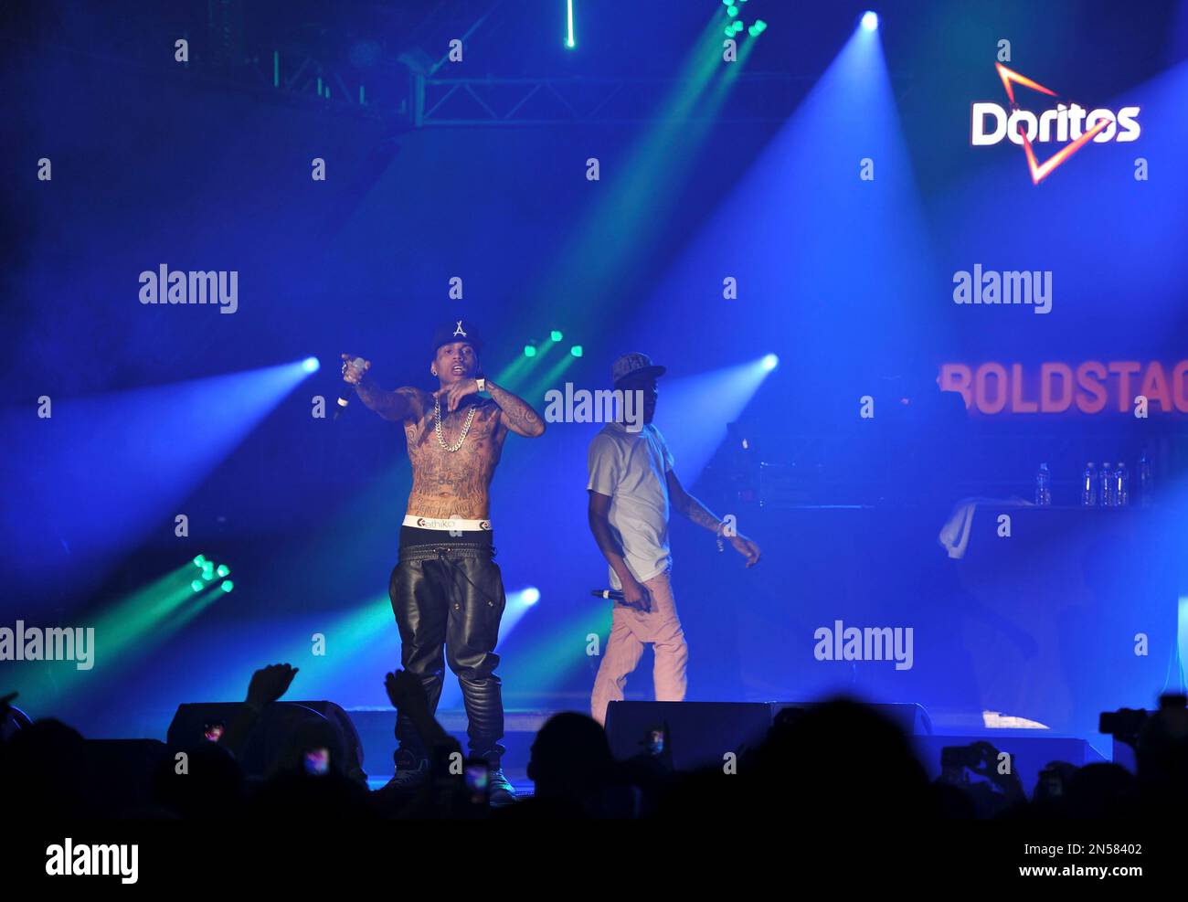 Los Angeles rapper Kid Ink performs on the Doritos #BoldStage at the ...