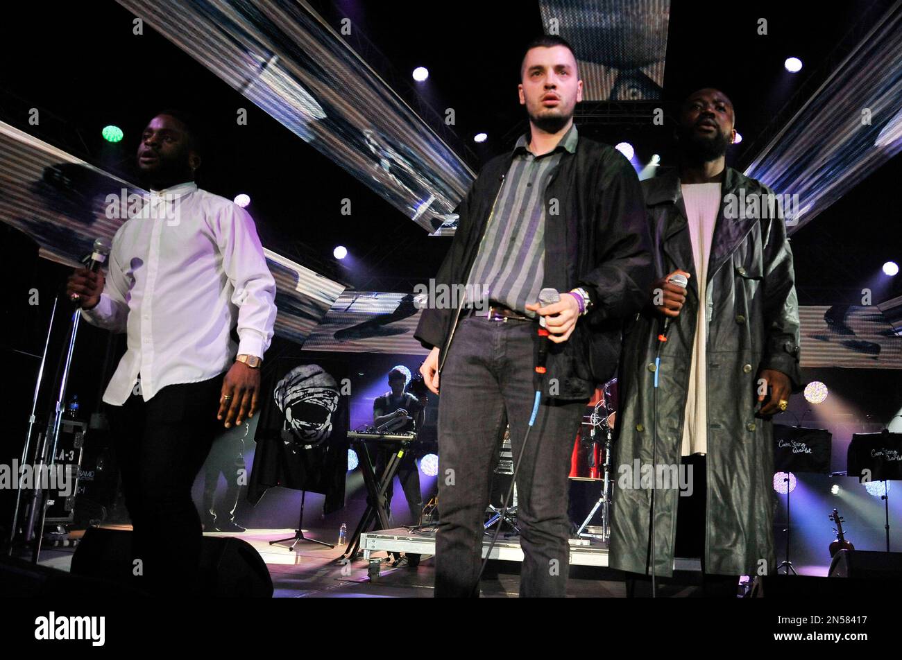 Scottish hip hop group Young Fathers performs on the Doritos #BoldStage ...