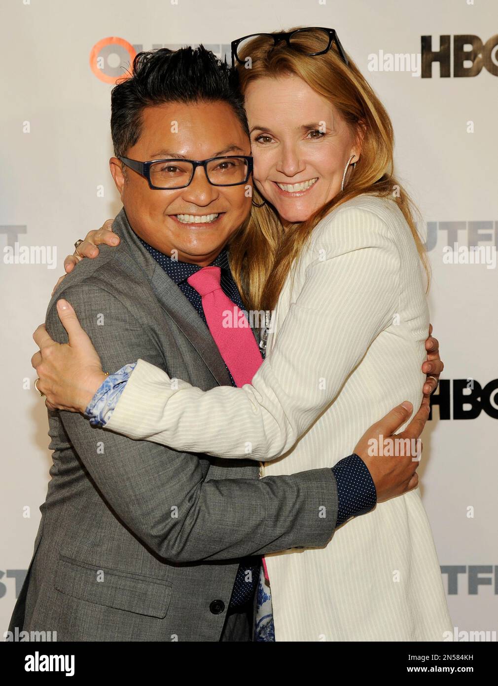 Fusion Achievement Award winner Alec Mapa, left, and actress Lea ...