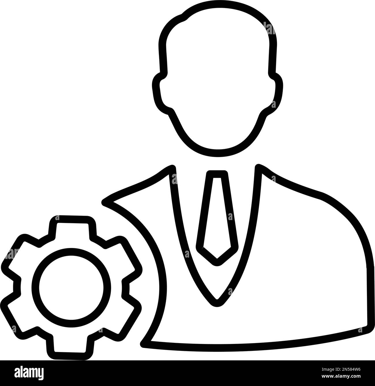 Setting Setup User Account Person Icon Use In Designing And