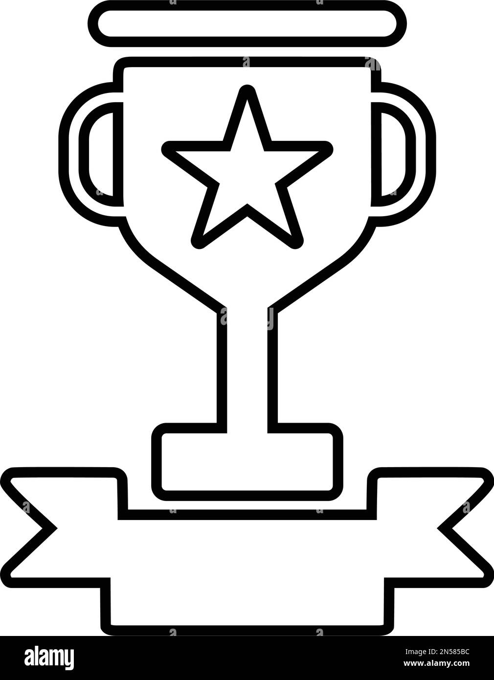 Trophy, award icon - Simple editable vector EPS file Stock Vector Image ...