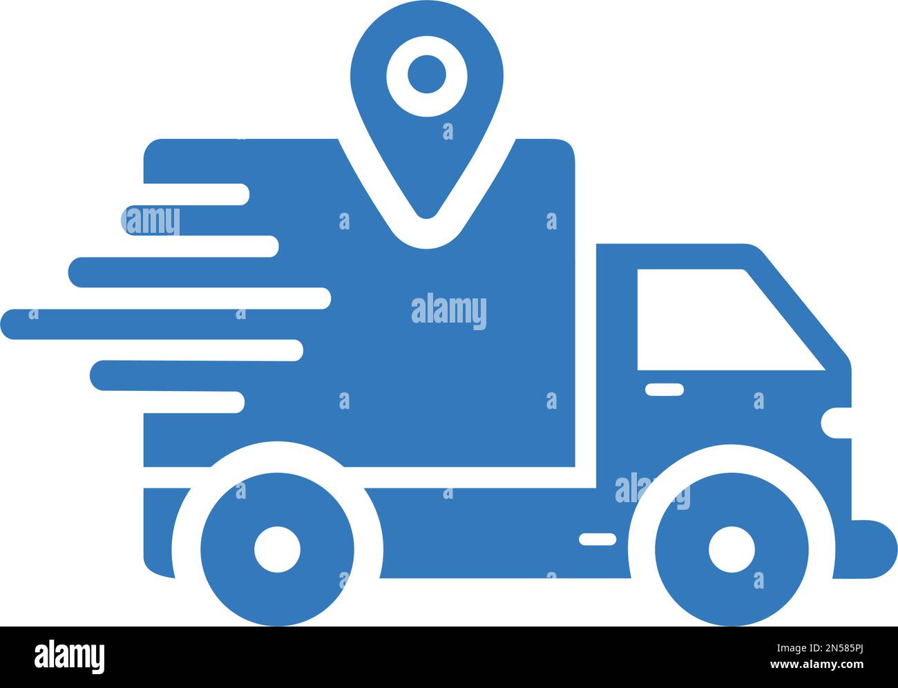 Truck, delivery icon - Simple editable vector EPS file Stock Vector ...