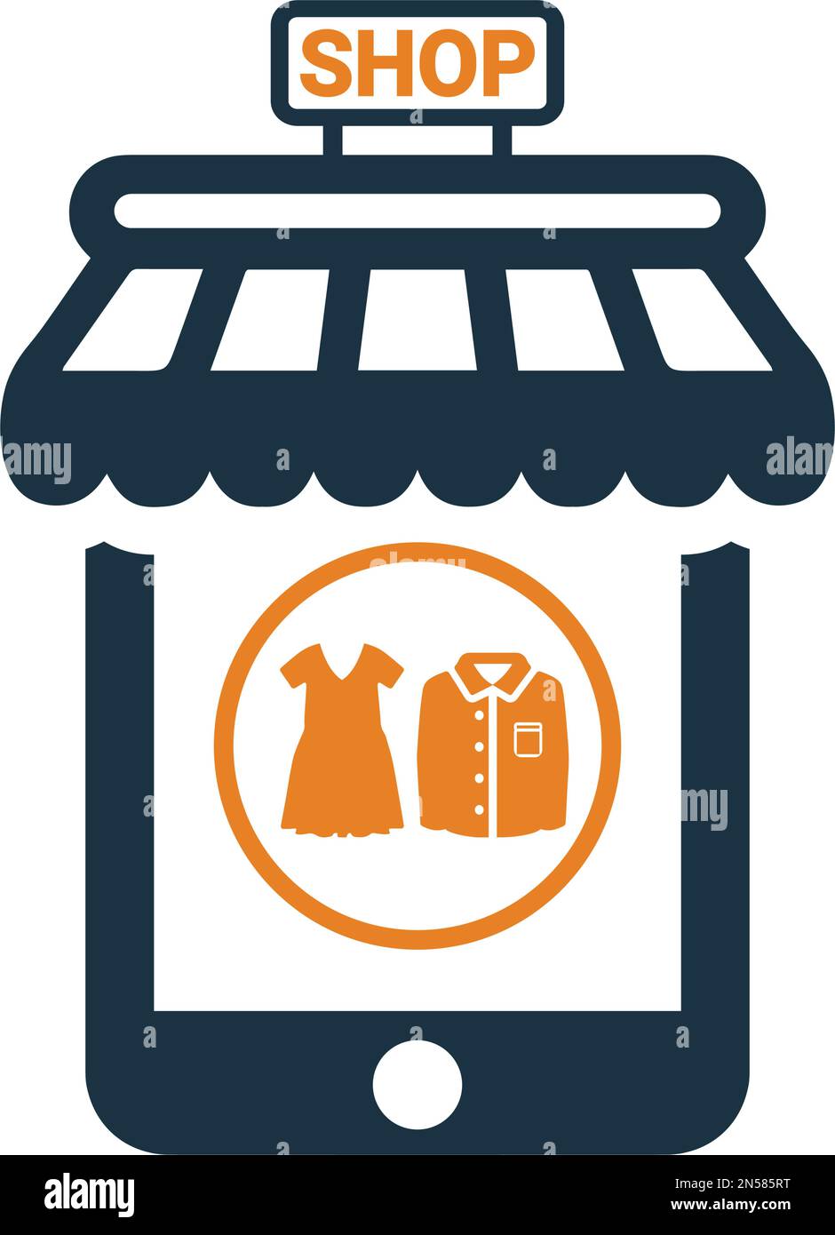 Fashion, store icon - Simple editable vector EPS file Stock Vector ...