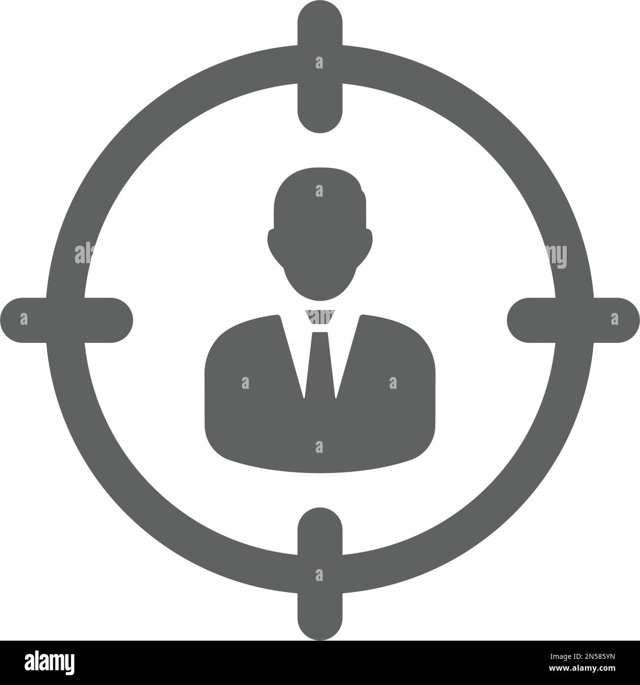 Target, customer, marketing icon - Simple editable vector EPS file ...