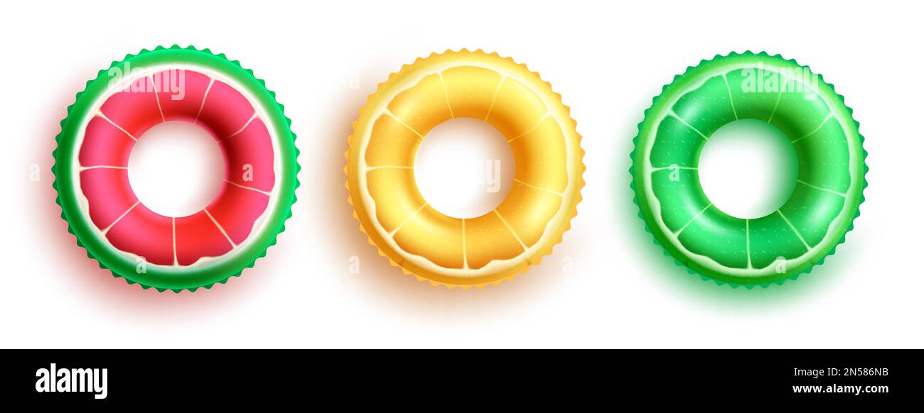 Summer floater vector set design. Summer floaters element isolated for ...