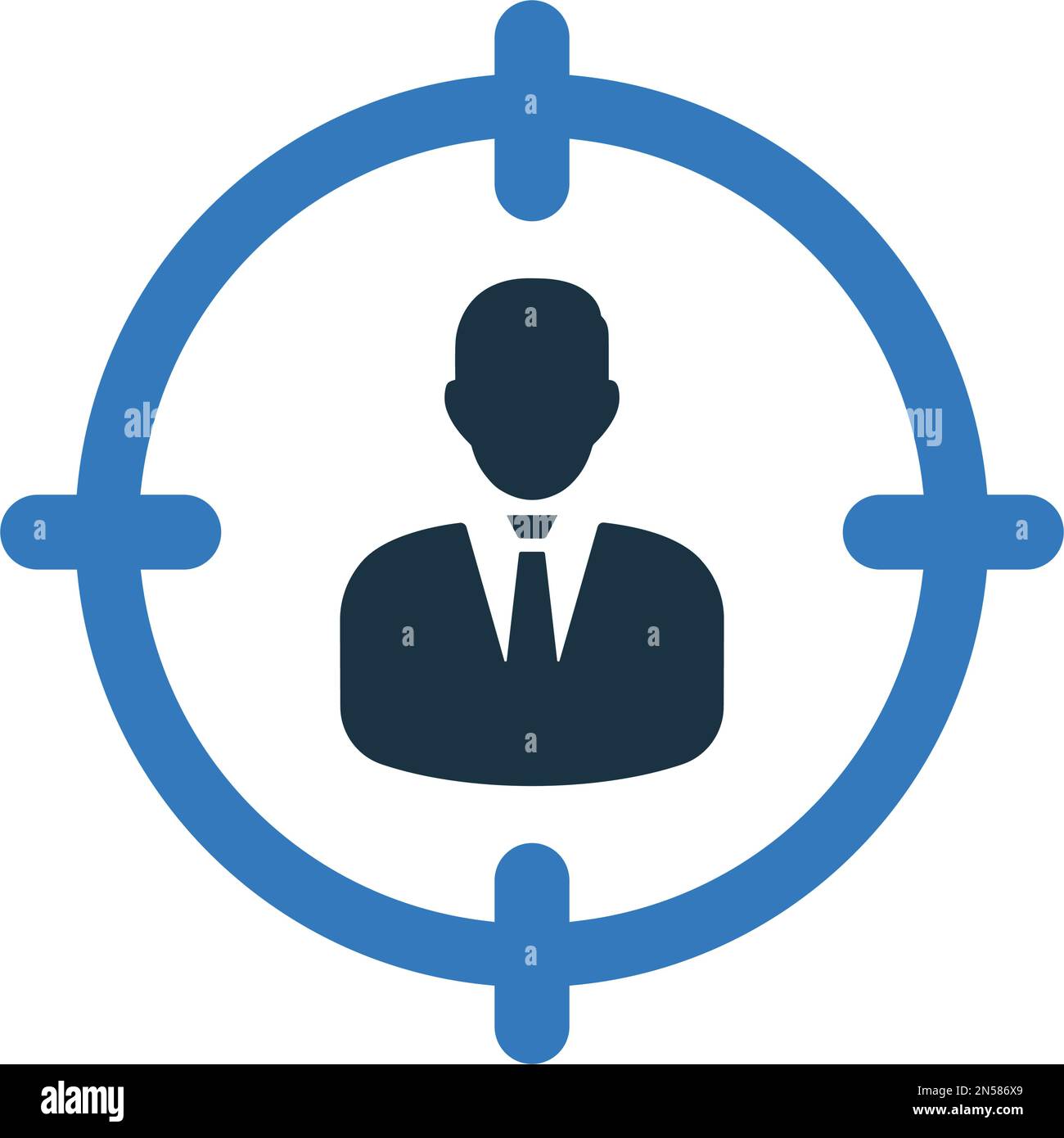 Target, customer, marketing icon - Simple editable vector EPS file ...