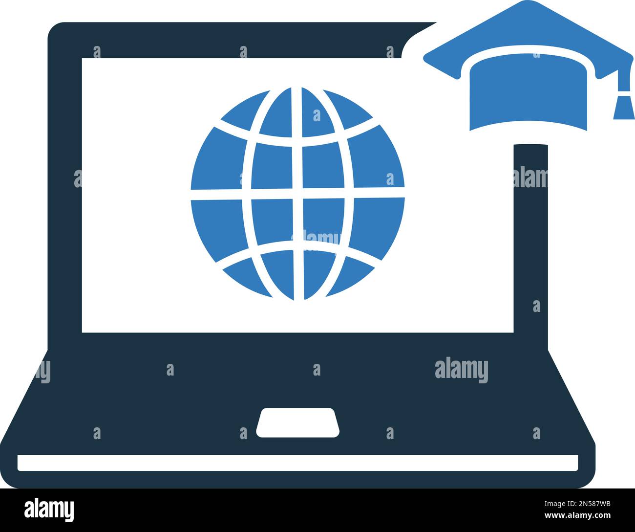 University, distance, learning icon - Simple editable vector EPS file ...