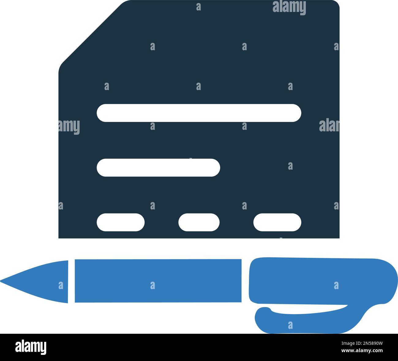 Write Document Writing Icon Simple Editable Vector Eps File Stock