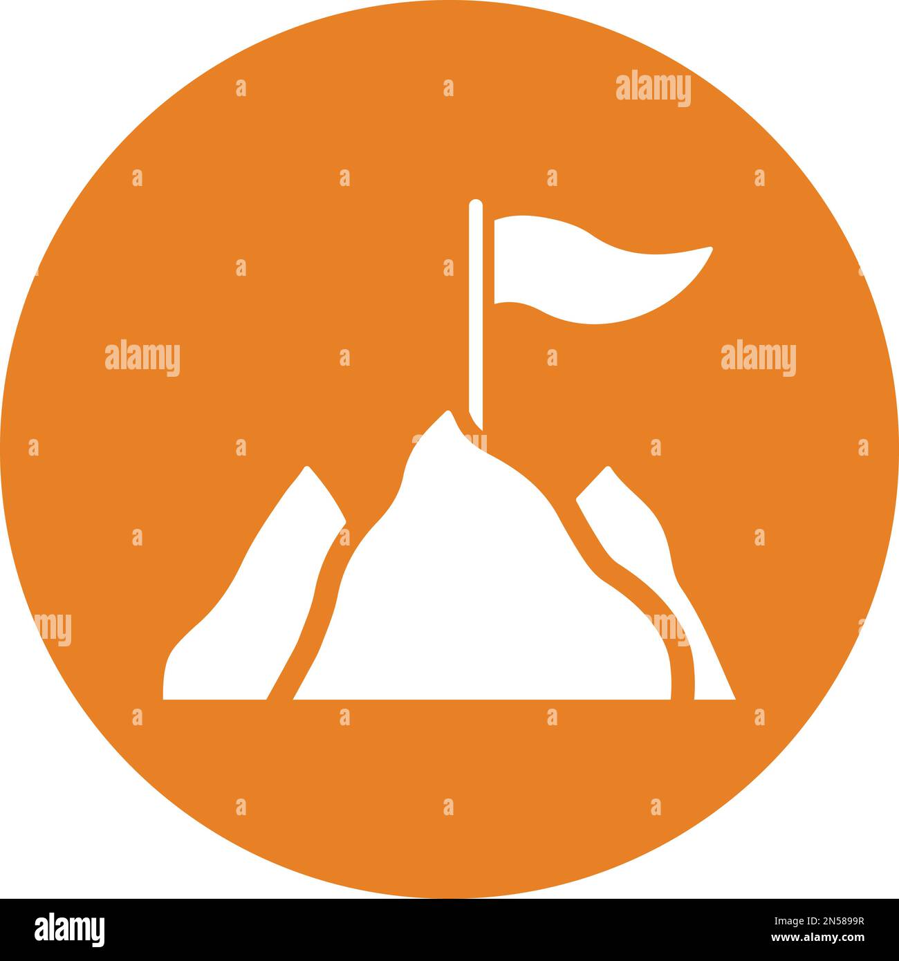 Vision, mission, flag icon - Simple editable vector EPS file Stock ...