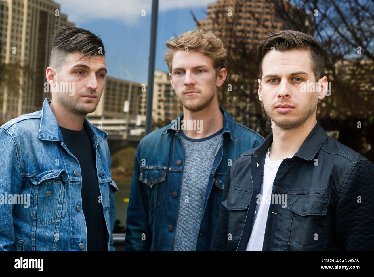 Foster The People's Cubbie Fink, Mark Pontius and Mark Foster, from ...
