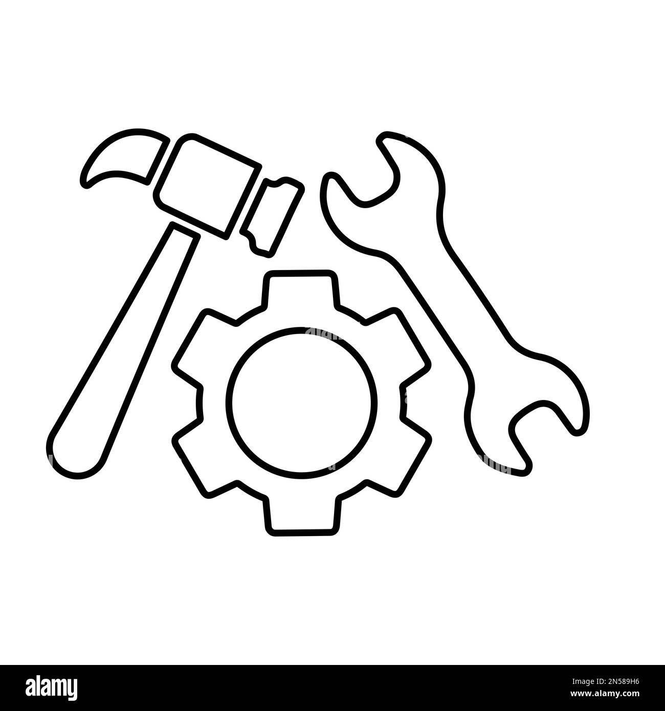 Tools Settings Icon Perfect Use For Designing And Developing Websites Printed Files And