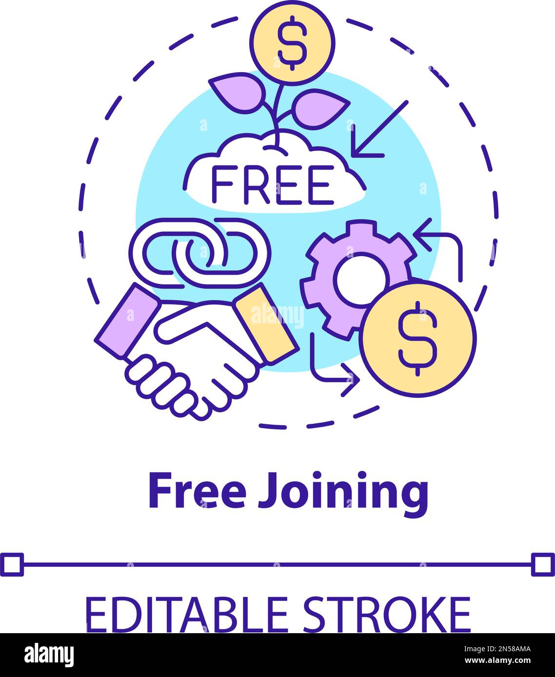 Modern joining Stock Vector Images - Alamy