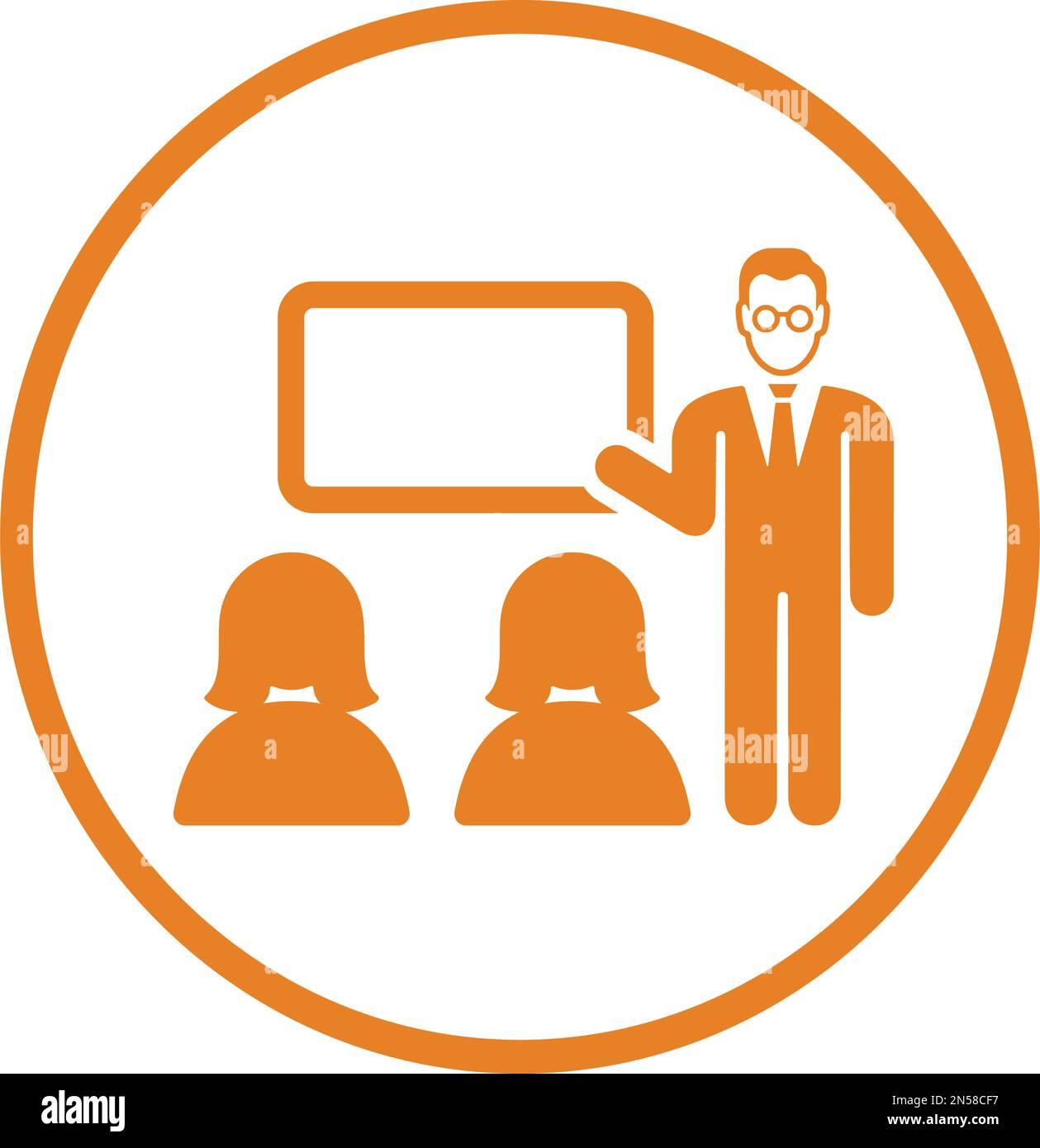 Trainer Mentor Icon Simple Editable Vector Eps File Stock Vector Image And Art Alamy
