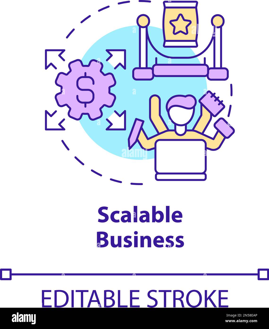 Editable and scalable stroke hi-res stock photography and images - Alamy