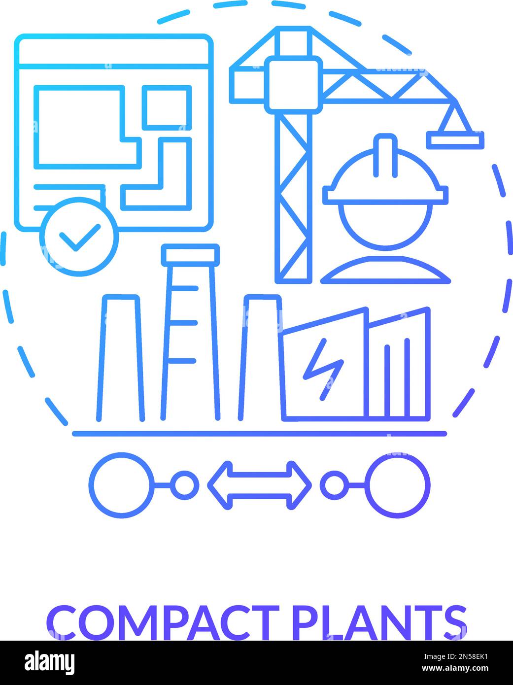 Complex power plants Stock Vector Images - Alamy