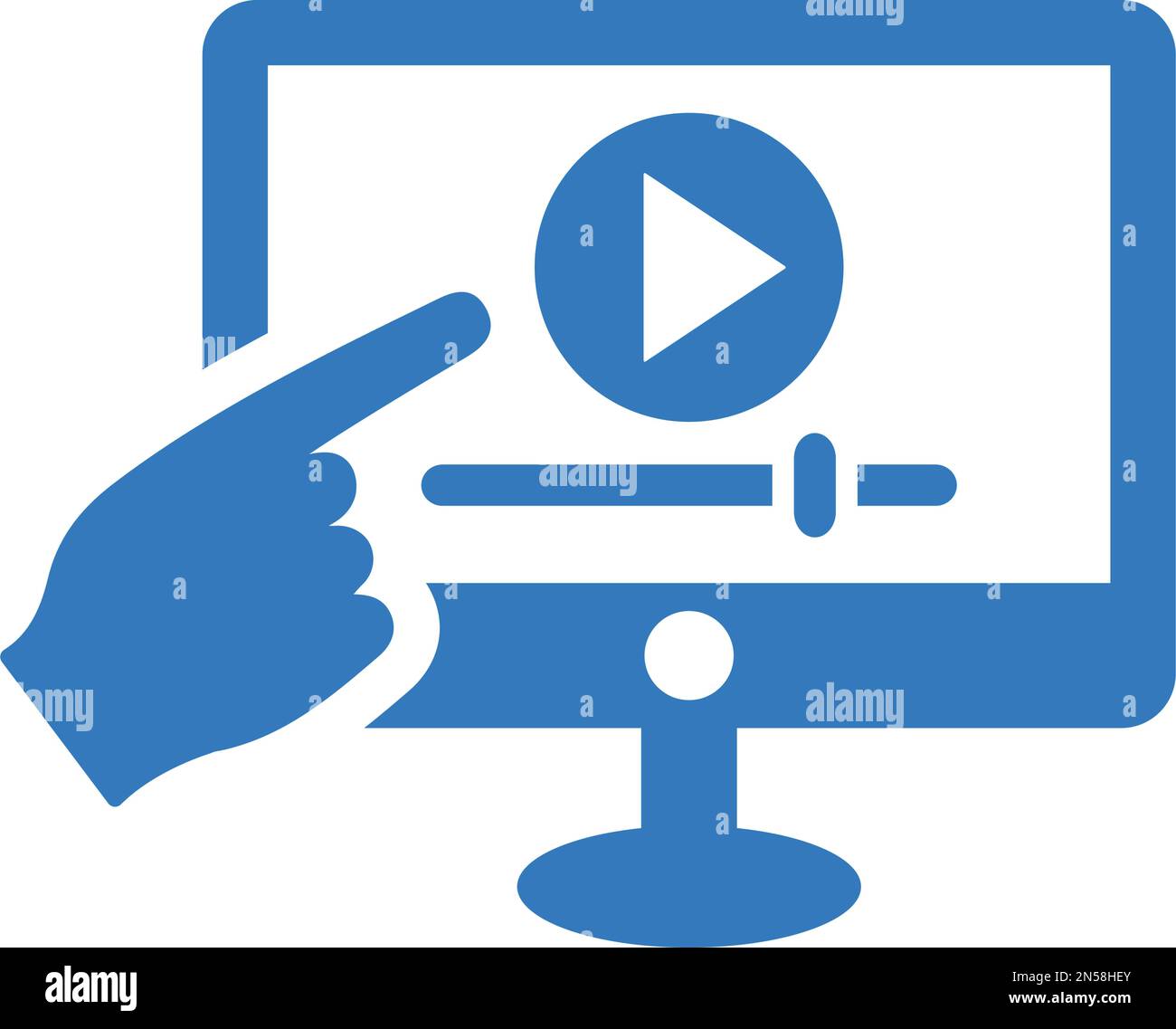 Online classes vector line hi-res stock photography and images - Alamy