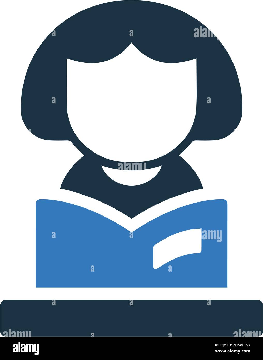 Study, reading, book icon - Simple editable vector EPS file Stock ...