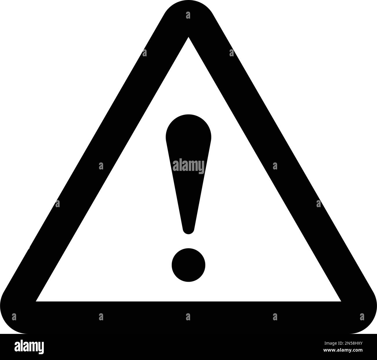 Warning, board icon - Simple editable vector EPS file Stock Vector ...