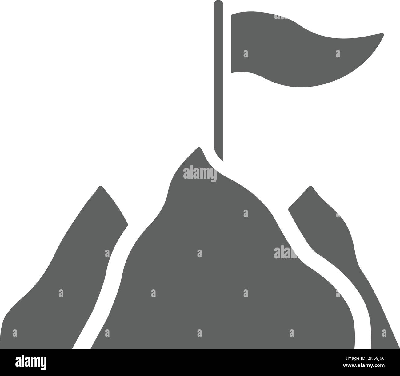 Business mission line icon Black and White Stock Photos & Images - Alamy