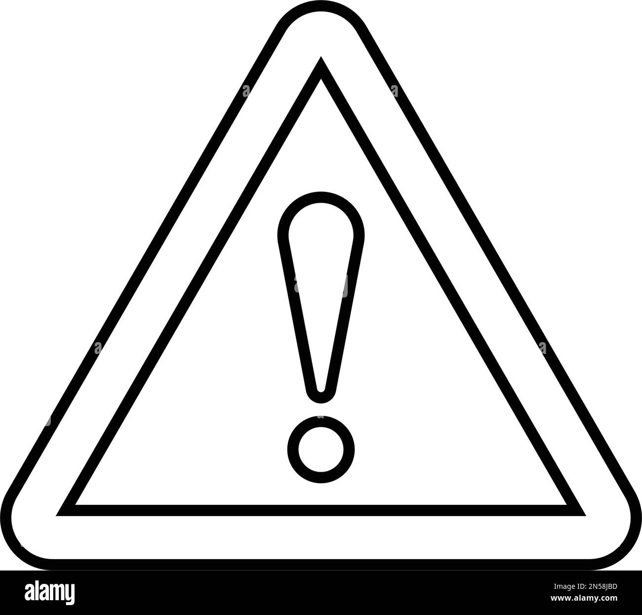 Warning, board icon - Simple editable vector EPS file Stock Vector ...