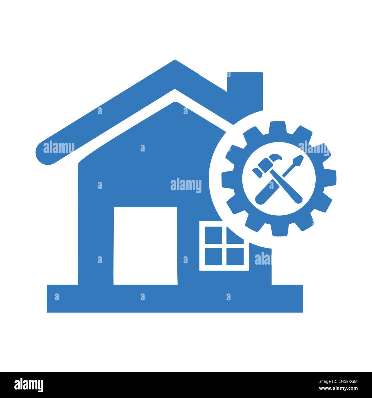 Work in progress, repair icon - Simple editable vector EPS file Stock ...