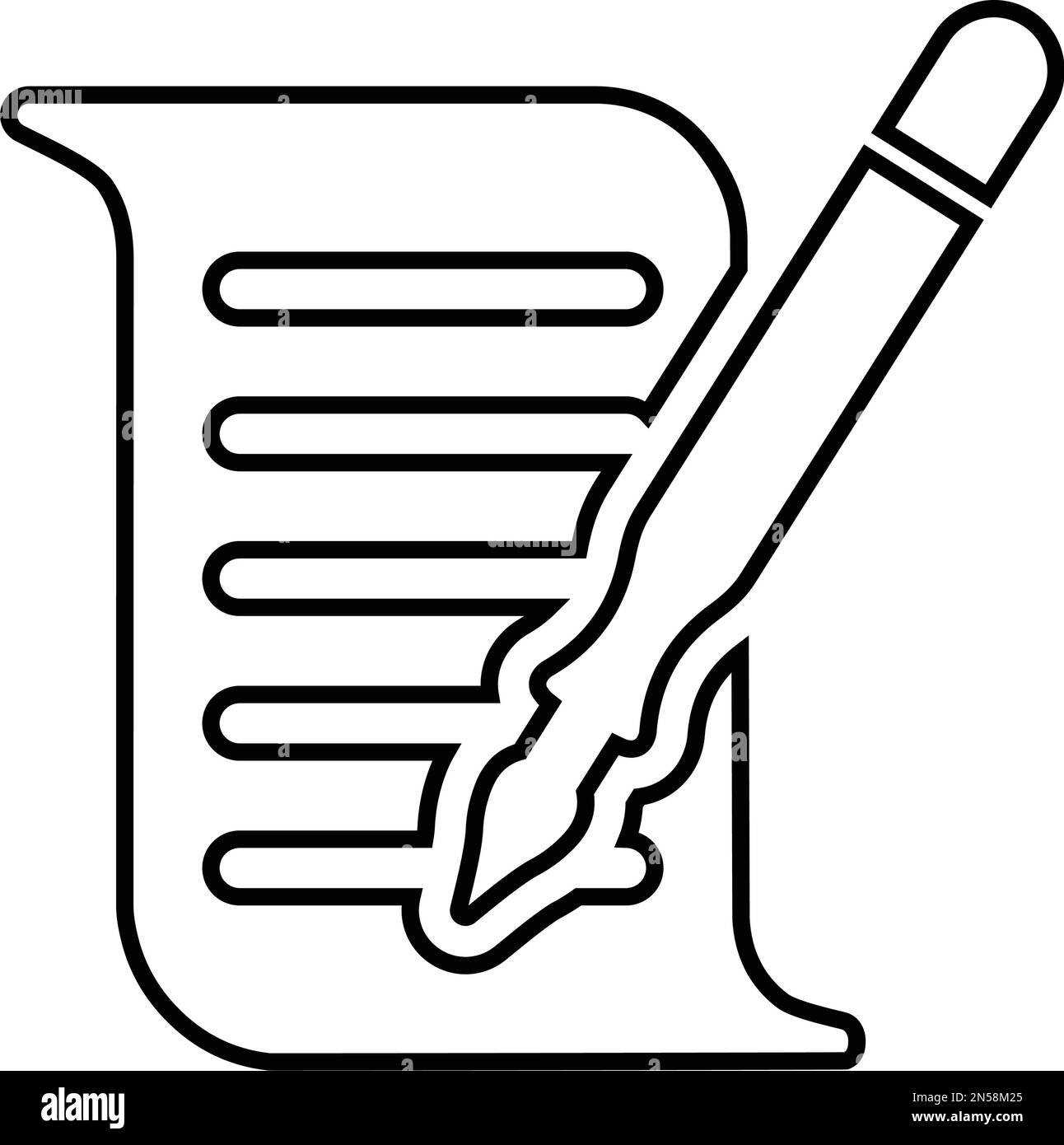 Write Edit Writing Icon Simple Editable Vector Eps File Stock